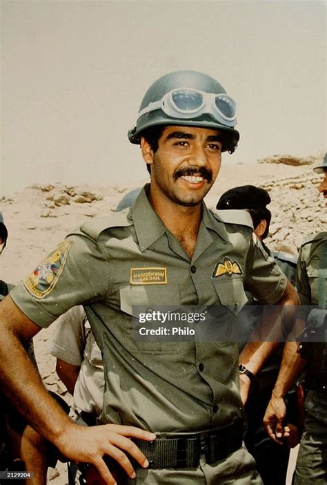 An Undated Photo Of Uday Saddam Hussein Shows Him Wearing A Military