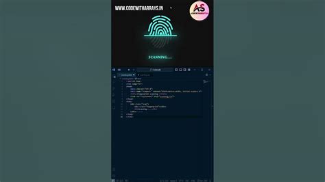Finger Scanner Using Html Css Js Html Coding Webdesign Webdevelopment Youtube