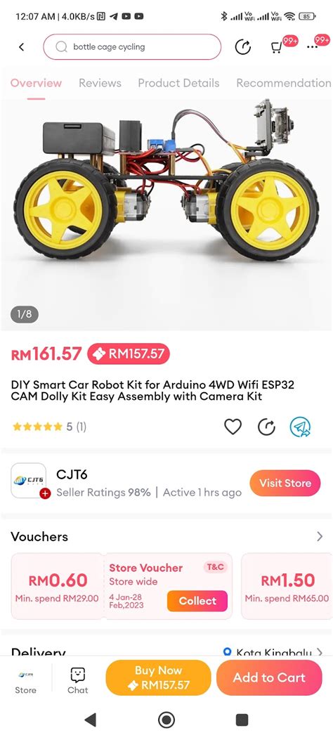 Sabah Arduino Testing 4WD Esp32 Cam Arduino Car