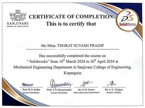 Suyash Thorat On Linkedin Solidworks Cad Professionaldevelopment