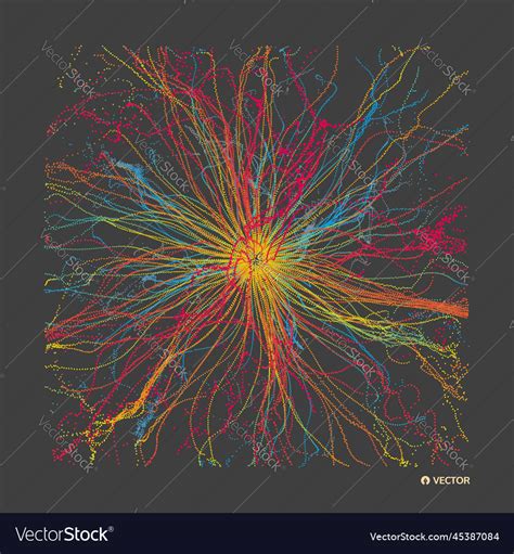 Abstract Science Or Technology Background Array Vector Image