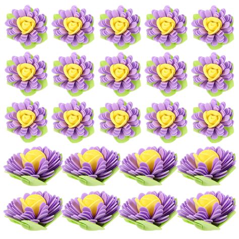 50 Pcs Aromatherapy Flowers Fake Plants Portable Diffuser Small