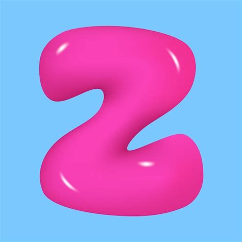 Fonte bolha brilhante 3d rosa super fonte bolha em estilo plástico