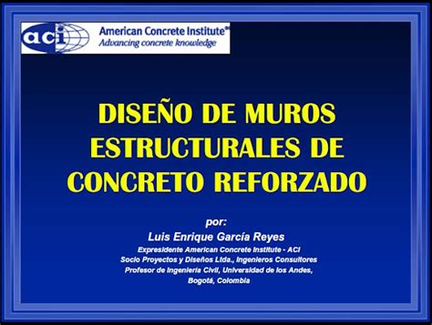DiseÑo De Muros Estructurales De Concreto Reforzado