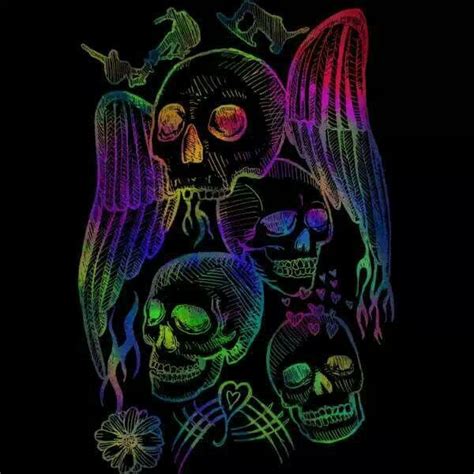 Glitter Skull Wallpaper