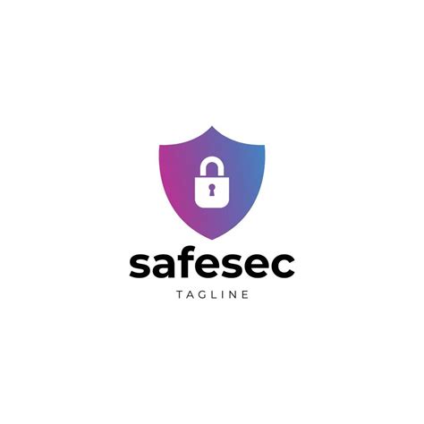 Safe Secure Shield With Padlock Logo Sign Symbol Icon 12713287 Vector