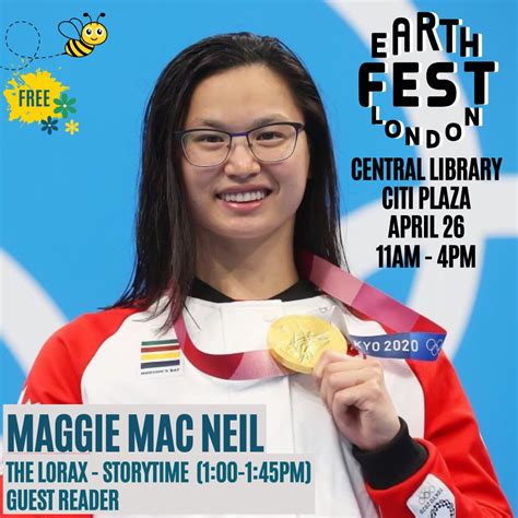 Earthfest We Are Excited That Maggie Mac Neil Olympic Gold Medalist And Londoner Will Be