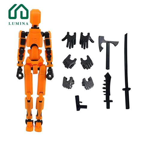 Lumina Multi Jointed Movable Robot Model 3d Printed Multi Jointed Robot