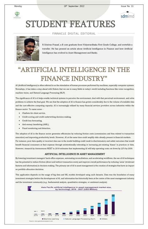 Rsrinivas Prasad On Linkedin My First Article In Finance Field