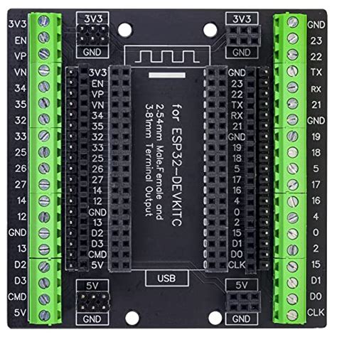 for esp32 super breakout board 3 81mm 0 15 terminal gpio expansion