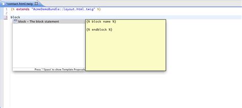 Twig Eclipse Plugin