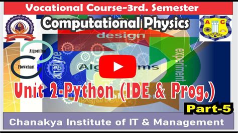 Computational Physics Vocational Course Unit 2 Part 5 Dr Bhimrao Ambedkar University Youtube