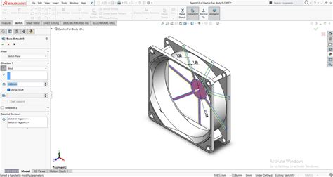 Electric Fan Grabcad Tutorials