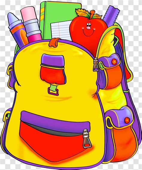 Education School Supplies Clip Art Backpack Transparent PNG