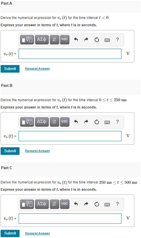 Solved The Voltage Pulse Shown In Figure Is Applied To Chegg