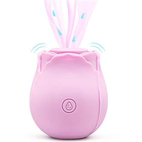 Rose Toys For Women 10 Vibration 10 Licking Patterns Magnetic Charging Rechargeable Vibrate G
