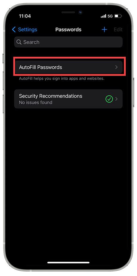 Iphone Auto Fill Password Setting Yourhd