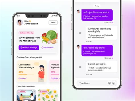 language learning app design 😎 by somnath awere for hybreed on dribbble