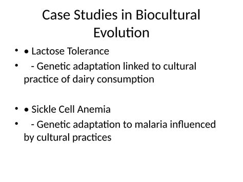 Biocultural Evolution Presentation Pptx