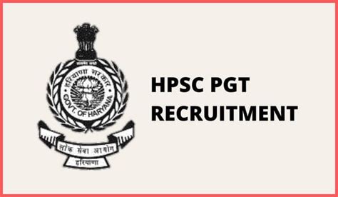 Hpsc Pgt Recruitment 2023 Notification Exam Date Apply Online
