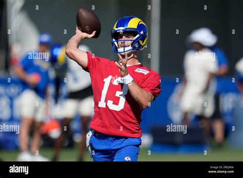 Los Angeles Rams Quarterback Stetson Bennett Throws During The Nfl