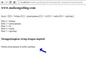 Mengenal Fungsi Explode Dan Implode Pada PHP Malas Ngoding