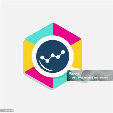 경제학 기업 비즈니스 금융 마케팅 로고 벡터에 대한 육각형의 추상 그래프 기회에 대한 스톡 벡터 아트 및 기타 이미지 기회 신분 개념 Istock