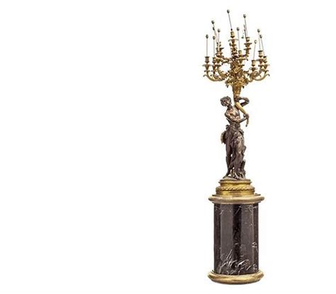 Par De Candelabros Francia Siglo Xix Elaborados En