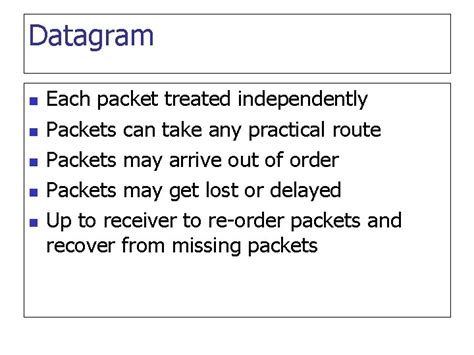 UNIT2 Switching Datagram Networks Virtual Circuit Networks Structure