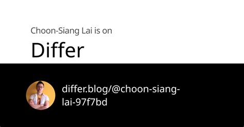 Choon Siang Lai Choon Siang Lai 97f7bd Differ