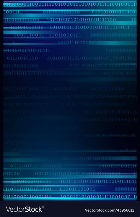 Stream Of Binary Code Design Royalty Free Vector Image