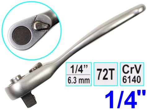 Маленький ключ трещотка 95мм CrV 1/4″ купить в E-1