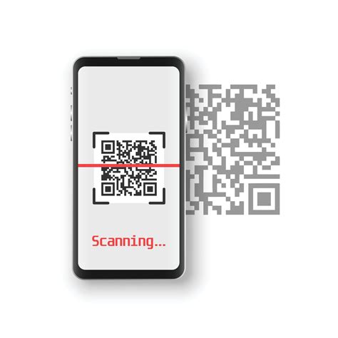 Qr Code Scan Icon In Flat Style Mobile Phone Scanning Vector Illustration On Isolated
