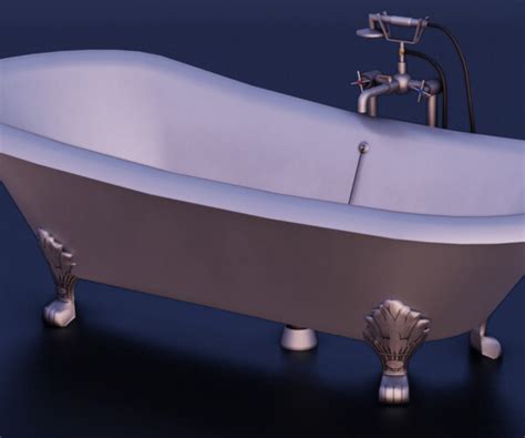 Artstation Bath Tub Game Ready 3d Model Resources
