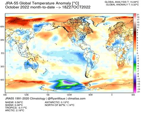 Extreme Temperatures Around The World On Twitter During This October