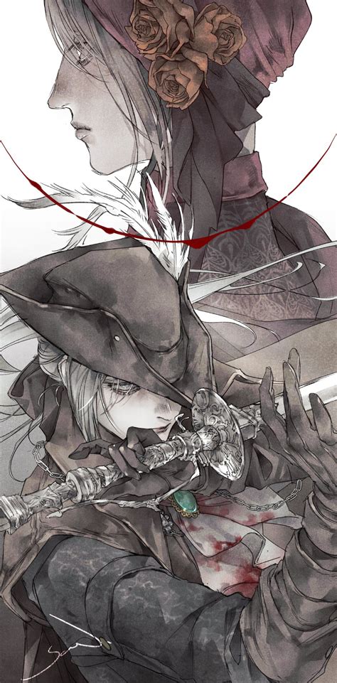 Plain Doll And Lady Maria Of The Astral Clocktower Bloodborne Drawn
