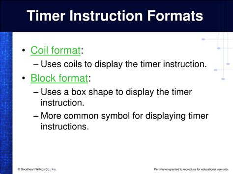Ppt Plc Timer Instructions Powerpoint Presentation Free Download
