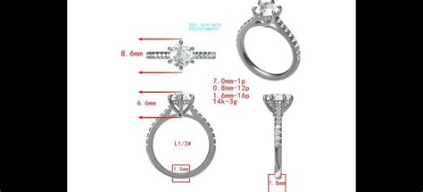 Cad Check Engagement Ring Rmoissanite