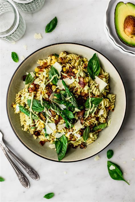 Pasta Salad With Avocado Caesar Dressing Cravings Journal