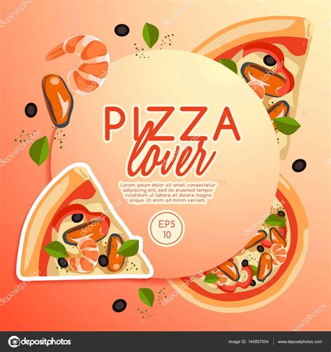 Pizza Elements Vector Illustration Stock Vector Image By ©daraon