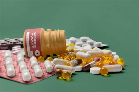 Premium Psd Medicinal Plastic Container For Pills