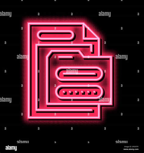 Electronic Folder Password Color Icon Vector Illustration Stock Vector