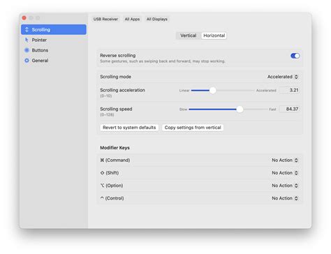What Are The Exact Settings To Set On Linearmouse To Get The Same