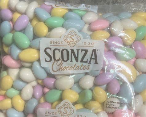 Sconza Jordan Almonds 5 Pounds Pastel Colored