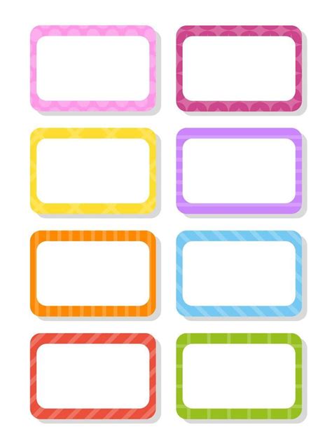 establecer pegatinas para el diseño plantilla vacía etiquetas de