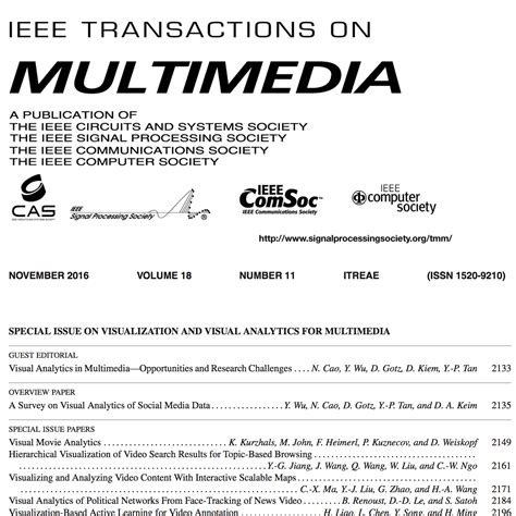 Two New Articles In IEEE Transactions On Multimedia Special Issue