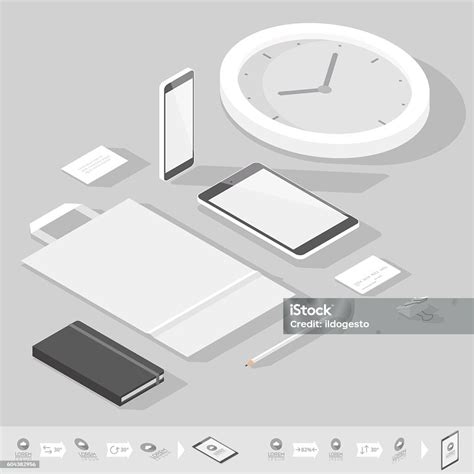 제품의 등각투영 기업 Id 템플릿 0명에 대한 스톡 벡터 아트 및 기타 이미지 0명 가방 공란 Istock