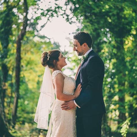 Cuddles In The Woods With Bride And Groom