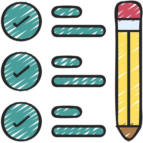 Icono De Lista De Verificación Juicy Fish Sketchy