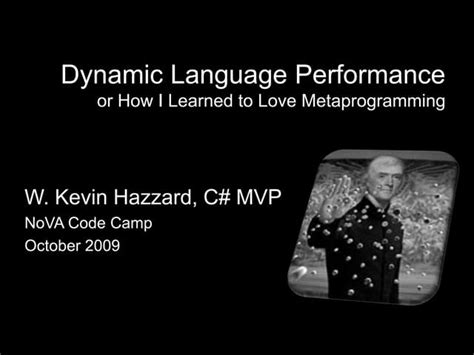 Dynamic Language Performance Pptx Programming Languages Computing